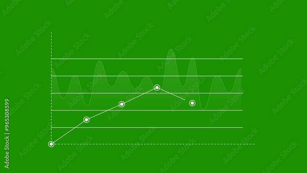 Curve line rising bar graph, Showing growth Financial graph analysis on ...