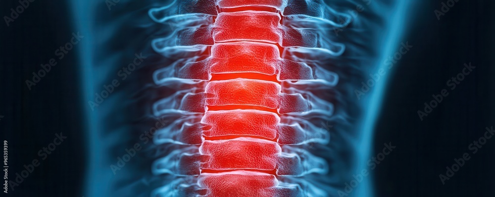 MRI scan highlighting spinal issues linked to chronic back pain, MRI ...