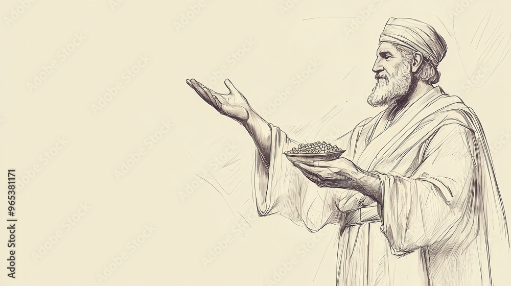Bible Wall Art, Leviticus, The Grain Offering, High priest waving grain ...