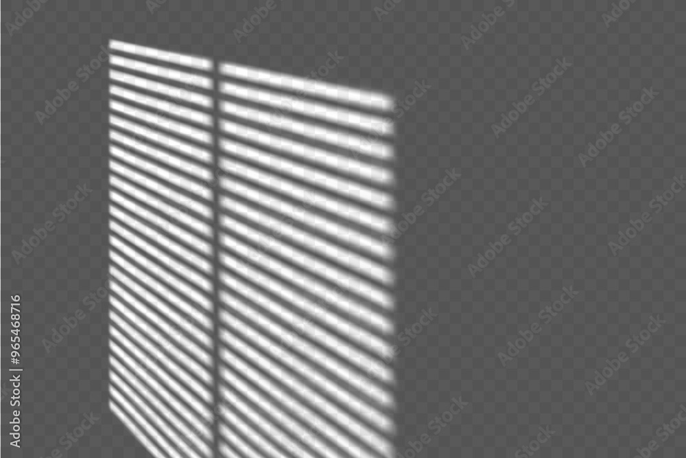 Light effect shadow overlay from blind isolated transparent background ...
