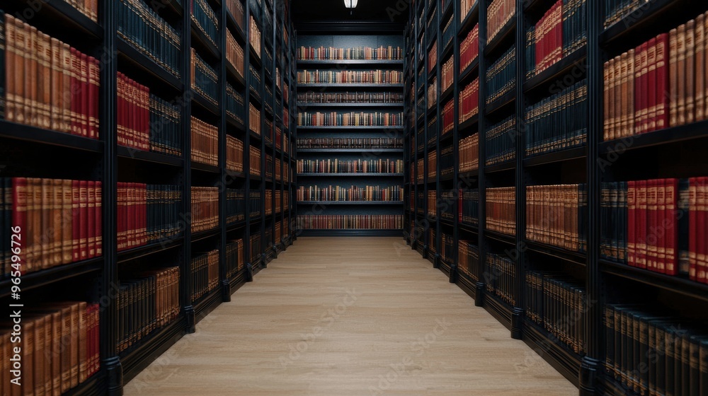 Mystical Gothic Library with Dusty Shelves in Ultra HD 3D Model ...