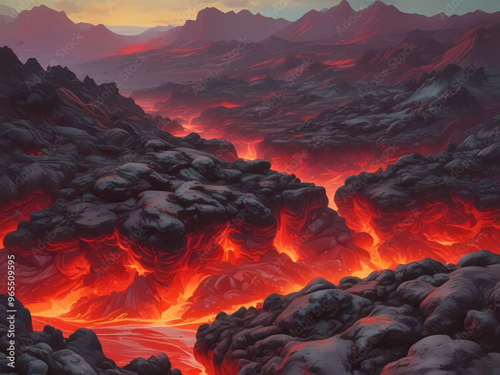 Lava seamless textures for game. Backgrounds of volcano eruption top ...