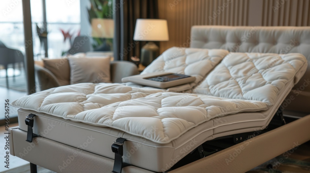 Adjustable Bed: Motorized bed with remote control adjustments for ...