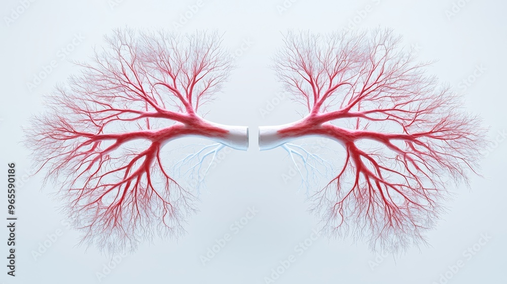 Symmetry in the Bronchial Tree, Analyze the symmetry in the branching ...