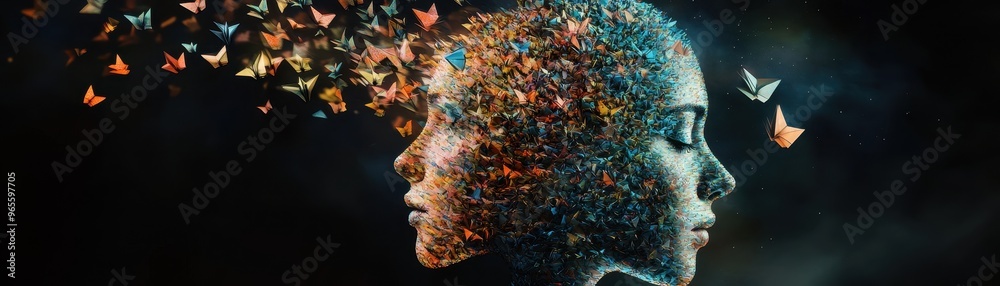 conceptual portrait showcases unique representation where subjects ...