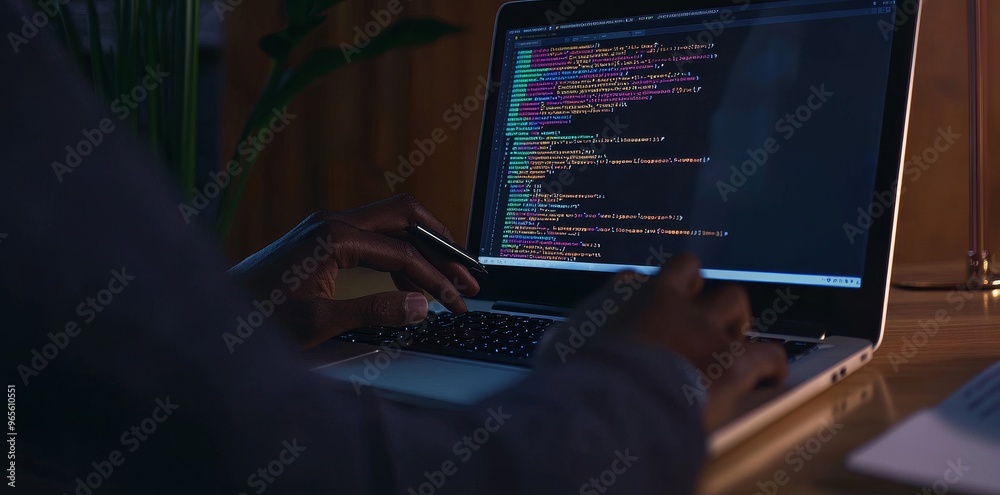 An individual who is working on professional development types on a ...