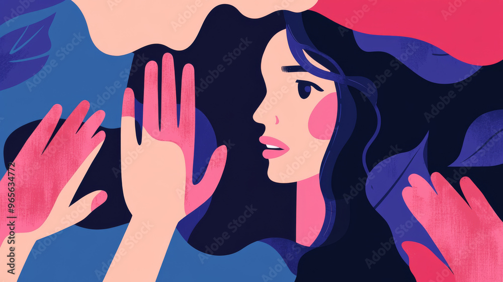 Stop, domestic violence, creative social issue, flat illustration ... Stop, domestic violence, creative social issue, flat illustration ...