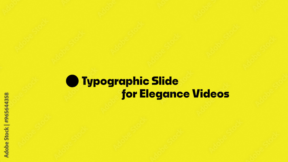 Typographic Slide for Elegance Videos | Trendy Text Animations for ...