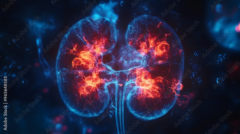 46. "Hologram of the human kidneys focusing on nephron structure and ...