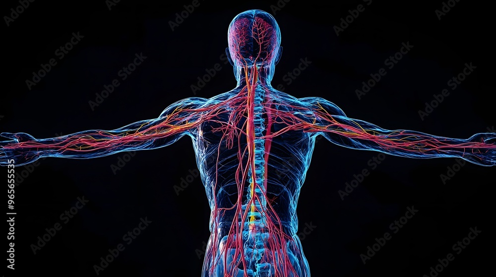 34. "Hologram of the human peripheral nervous system including major ...