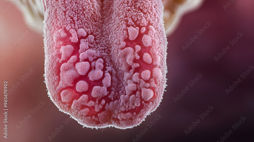 66. "Close-up view of a human tongue with oral lichen planus Stock ...