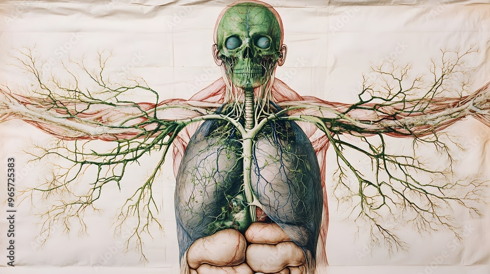 68. "Illustration of the human lymph nodes and their distribution ...