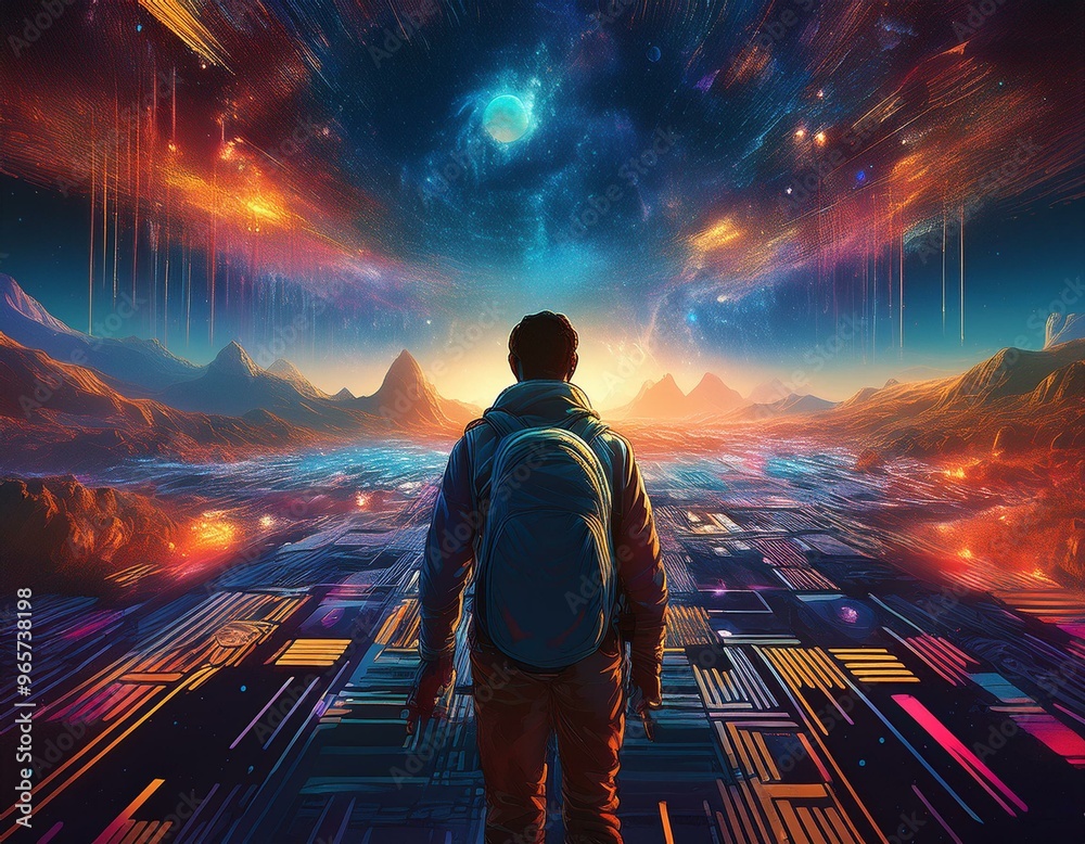 In the vast expanse of the digital frontier, where bits and bytes reign ...