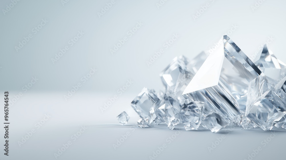 Zoomedin view of a mineral crystal structure, geology and materials ...