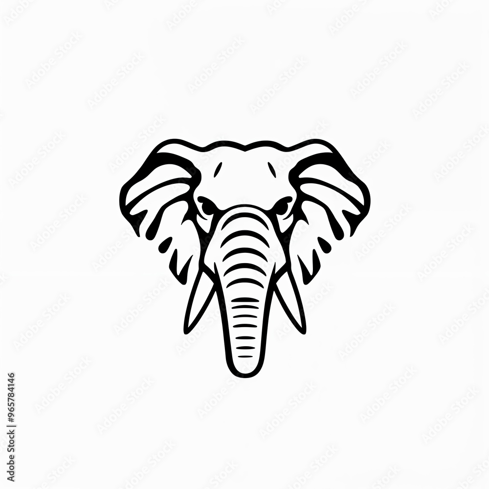 elephant isolated on white background. elephant isolated on white ...