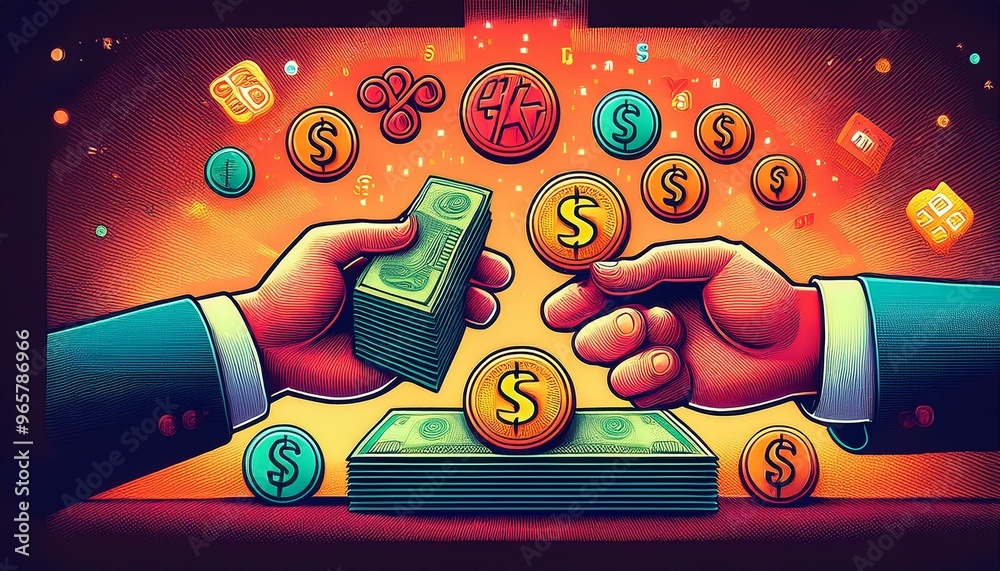 Illustrate the concept of taxation in a pixel art style, featuring a ...