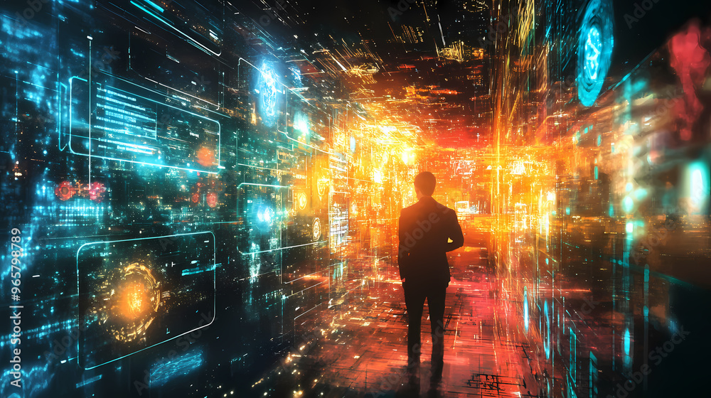 Holographic display projecting multiple realities simultaneously ...