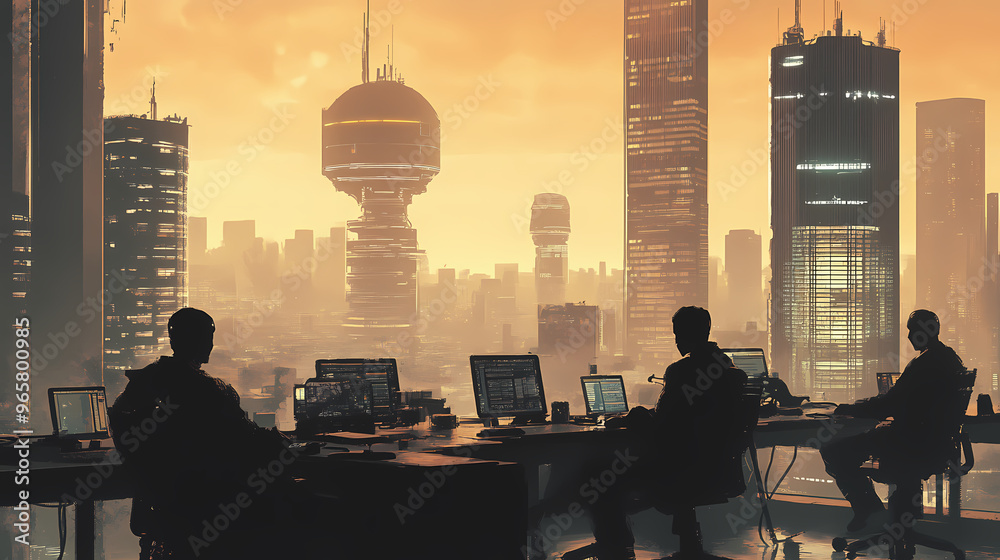 Imagine a dystopian future where unemployed humans sit idle while ...