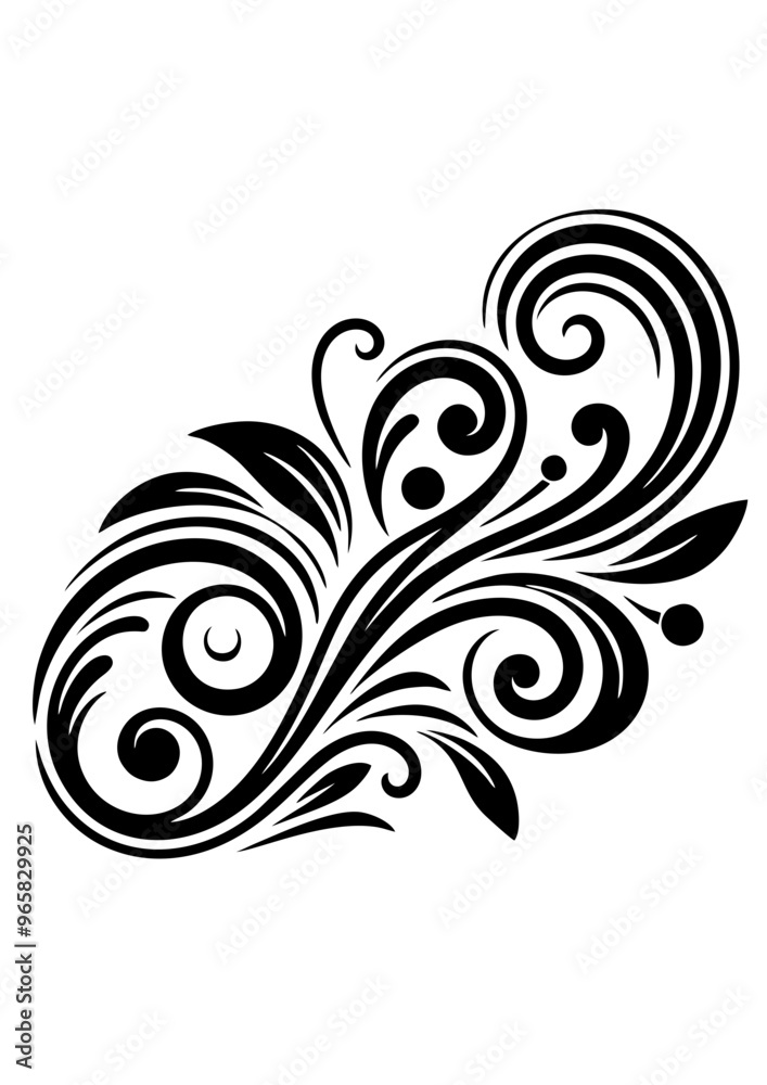 Vetor de Swirl SVG, Flourish SVG, Stroke Svg, Ornaments Svg, Decorative ...