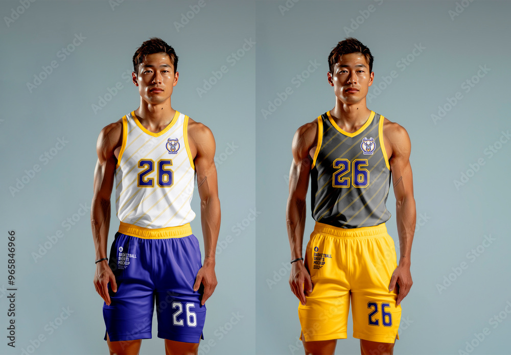 Basketball Player Kit with Generative AI Stock Template | Adobe Stock