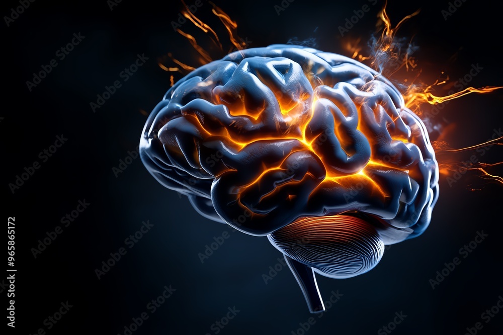 Brain reaching a state of flow where time disappears and total focus is ...