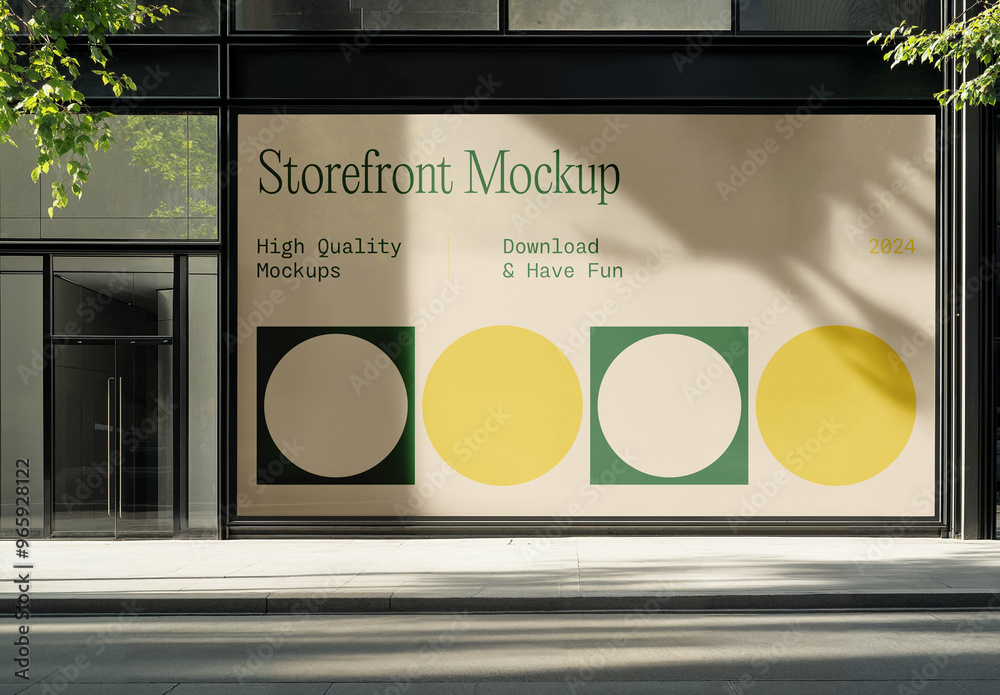 Advertising Storefront Mockup Stock Template | Adobe Stock
