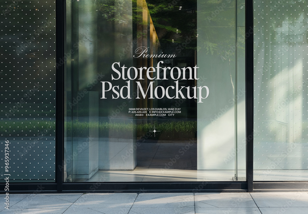 Retail Storefront Mockup Stock Template | Adobe Stock