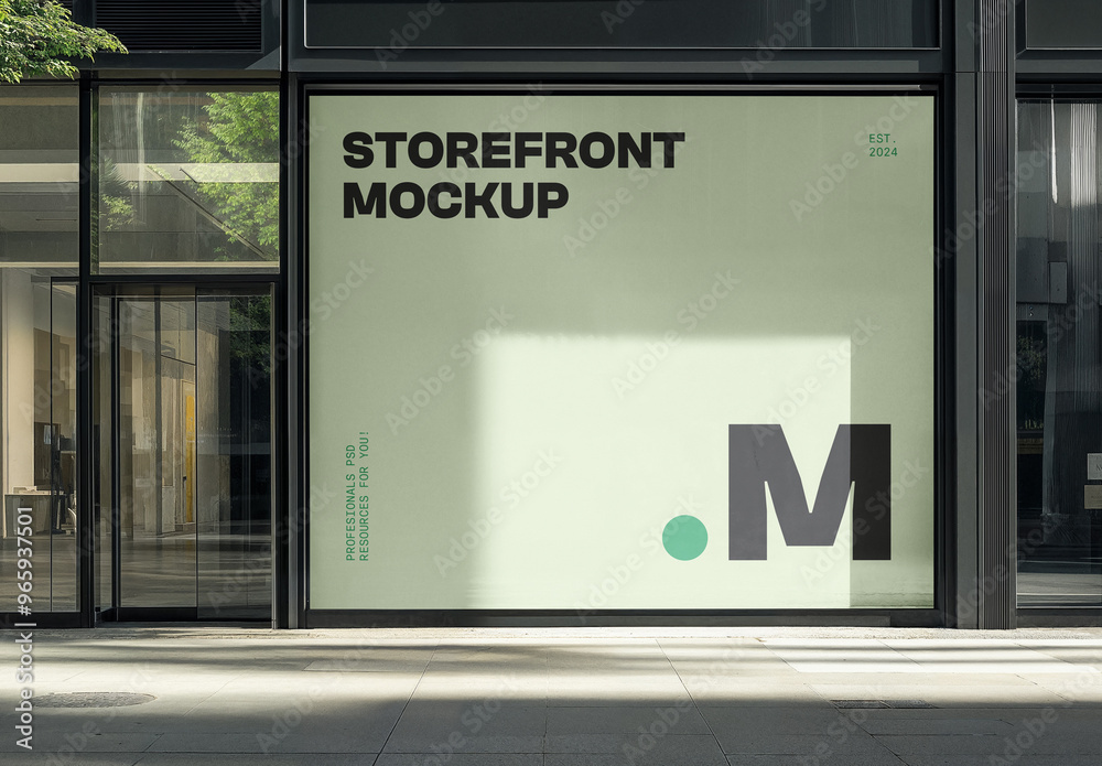 Storefront Billboard Mockup Stock Template | Adobe Stock