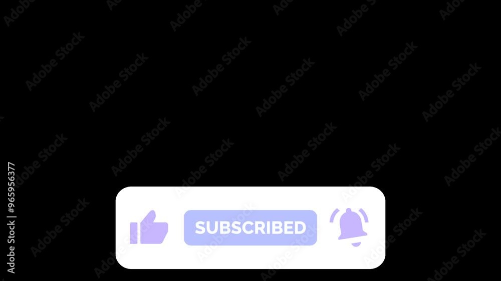 Subscribe Button Animation Pastel Color, Subscribing Animation, Like ...