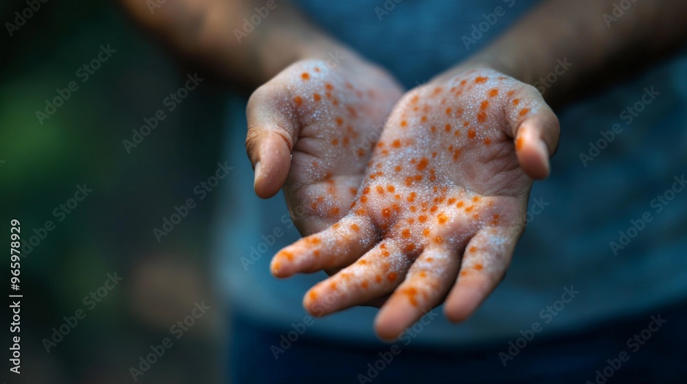 Monkeypox new disease dangerous over the world. Patient with Monkey Pox ...