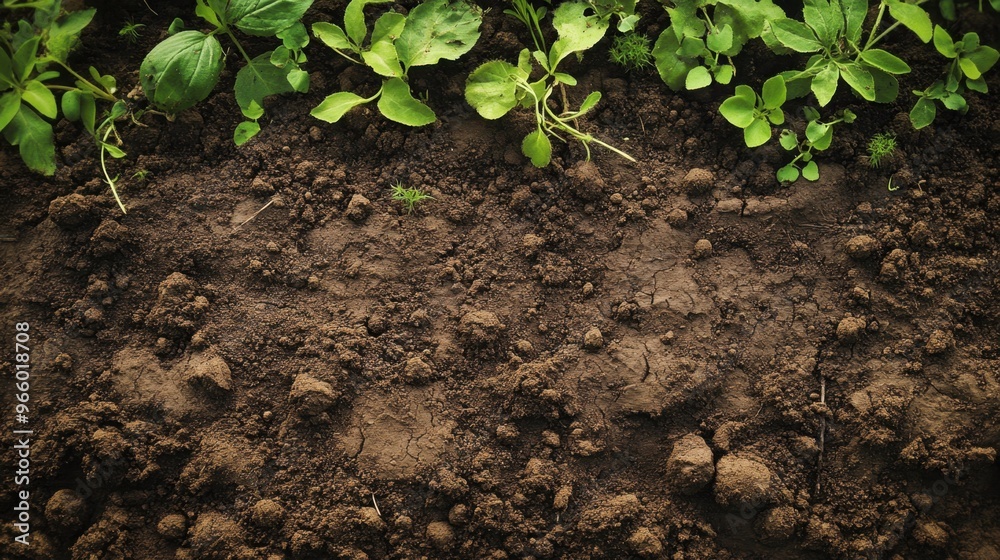 earthy textures of soil and natural elements create a grounding and ...