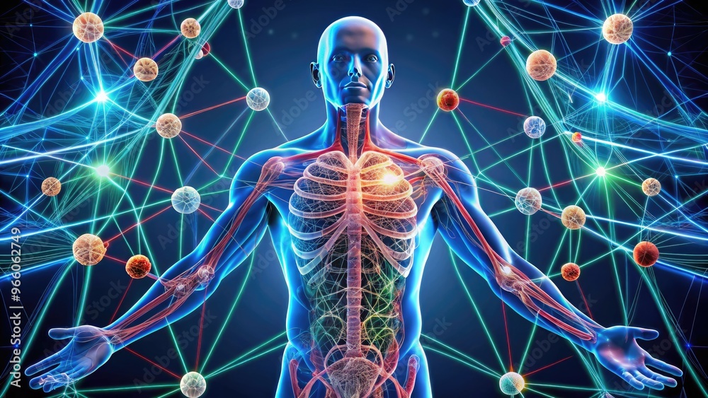 Complex Network Of Interconnected Organs And Tissues Working Together ...