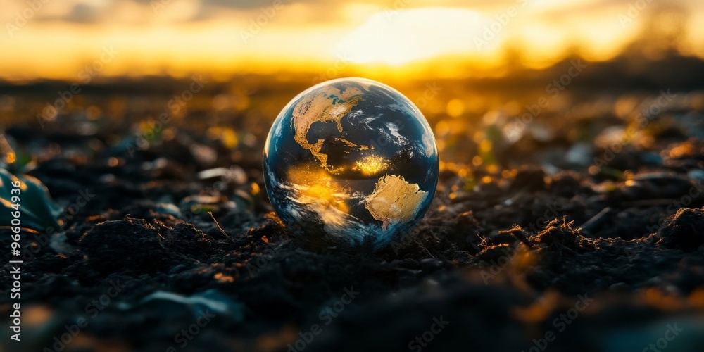 Abstract Green Energy and Sustainability Concept for World Environment ...