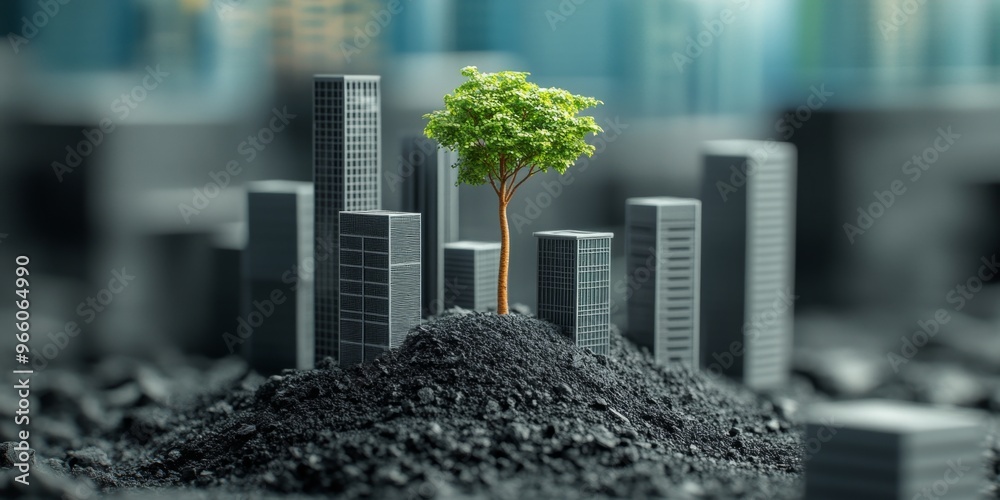 Abstract Green Energy and Sustainability Concept for World Environment ...