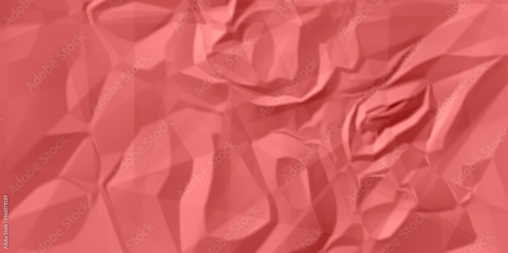 Abstract maroon crumpled paper texture background. white fabric crushed ...