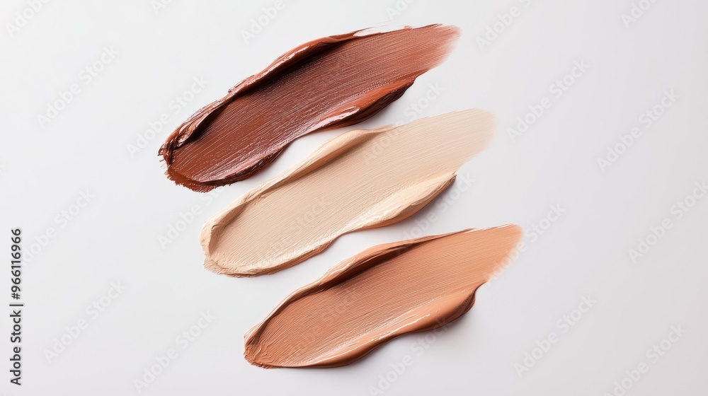 Describe how the gradient of foundation tones in the image can inspire ...