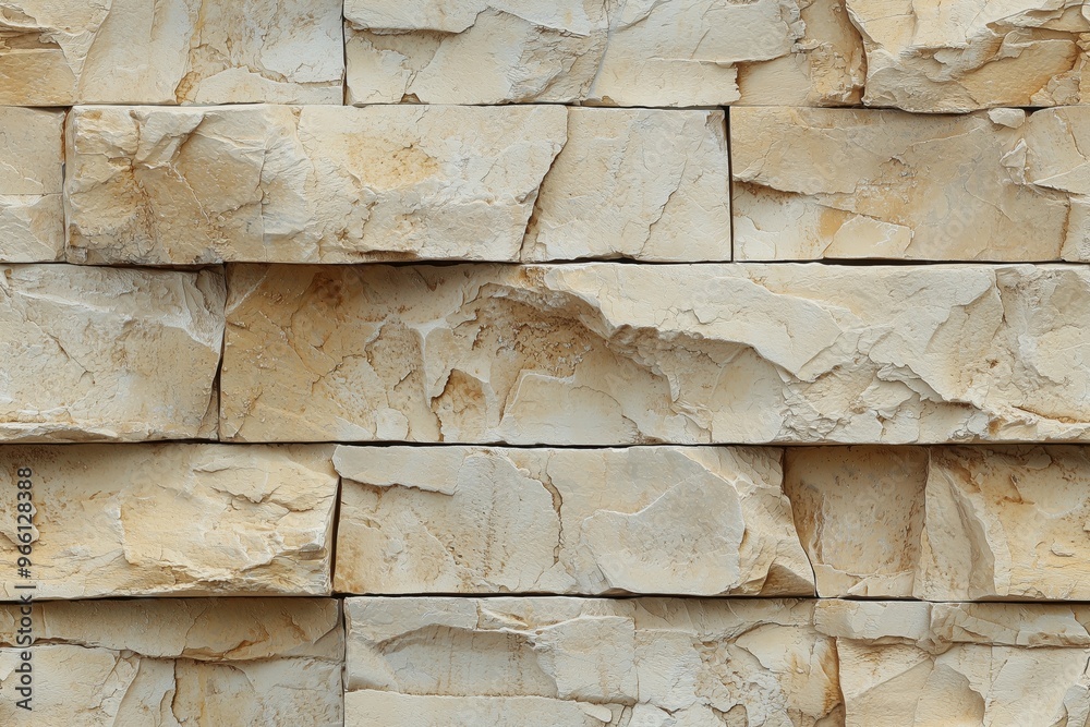 Textured artesia stone cladding wall tiles arranged in a stacked ...