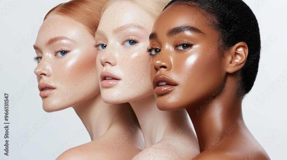 Describe how the gradient of foundation tones in the image can inspire ...