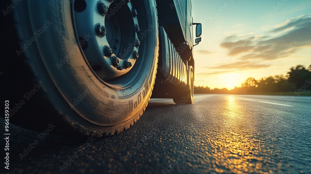 Negative Impact of Euler Angles on Truck Wheels at Sunset - AI ...