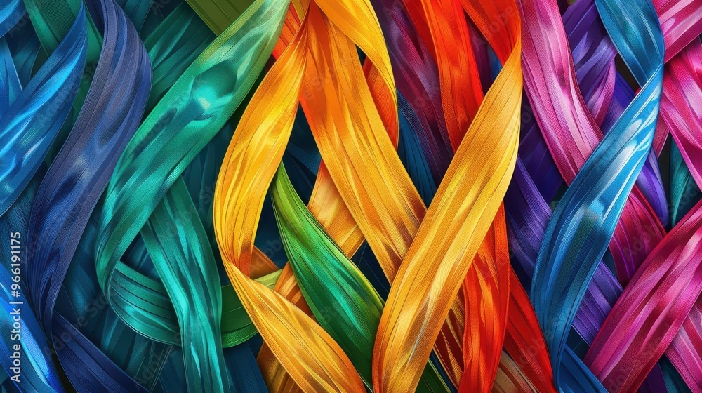 vibrant abstract composition celebrating diversity and inclusion ...