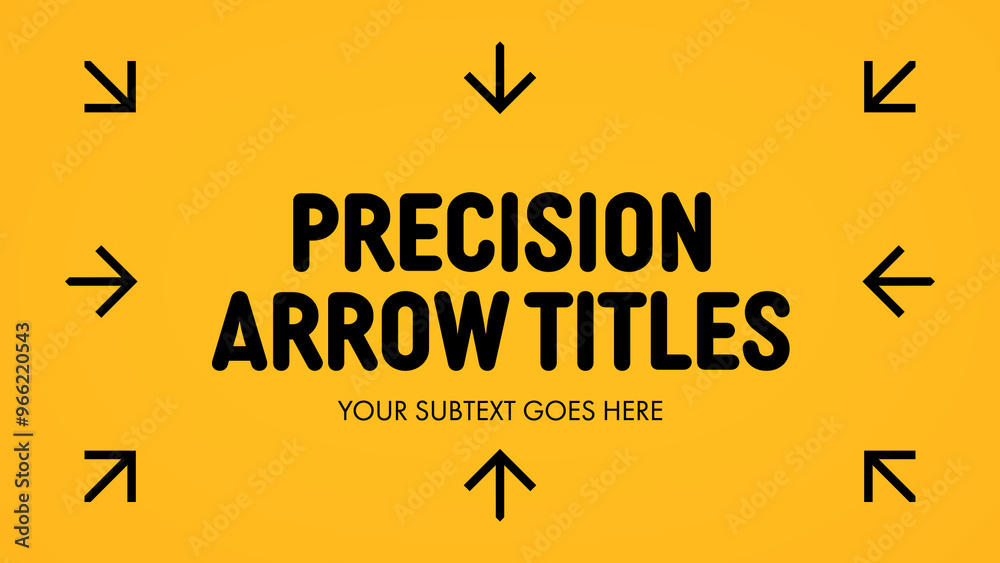 Precision Arrow Titles Stock Template | Adobe Stock