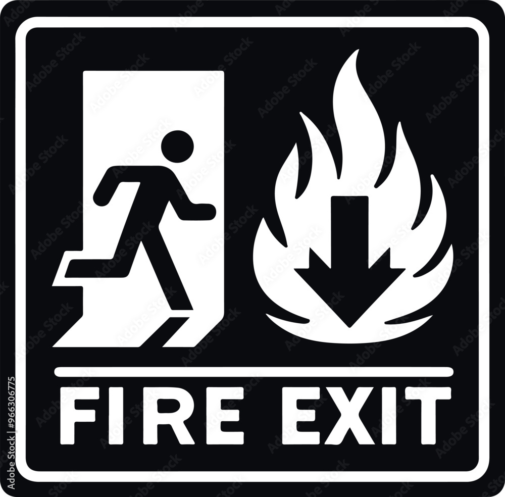 Monochrome Cosmonaut Emergency Exit Icon For Emblems, Badges And Levels ...