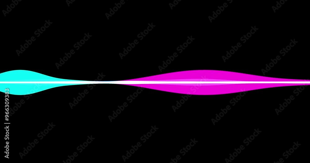 Audio waveform sound visualization. Seamless loop sound wave, on ...