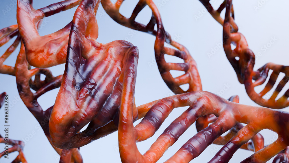 Genetic Dna disorder and Damage, Mutation or Radiation effect ...