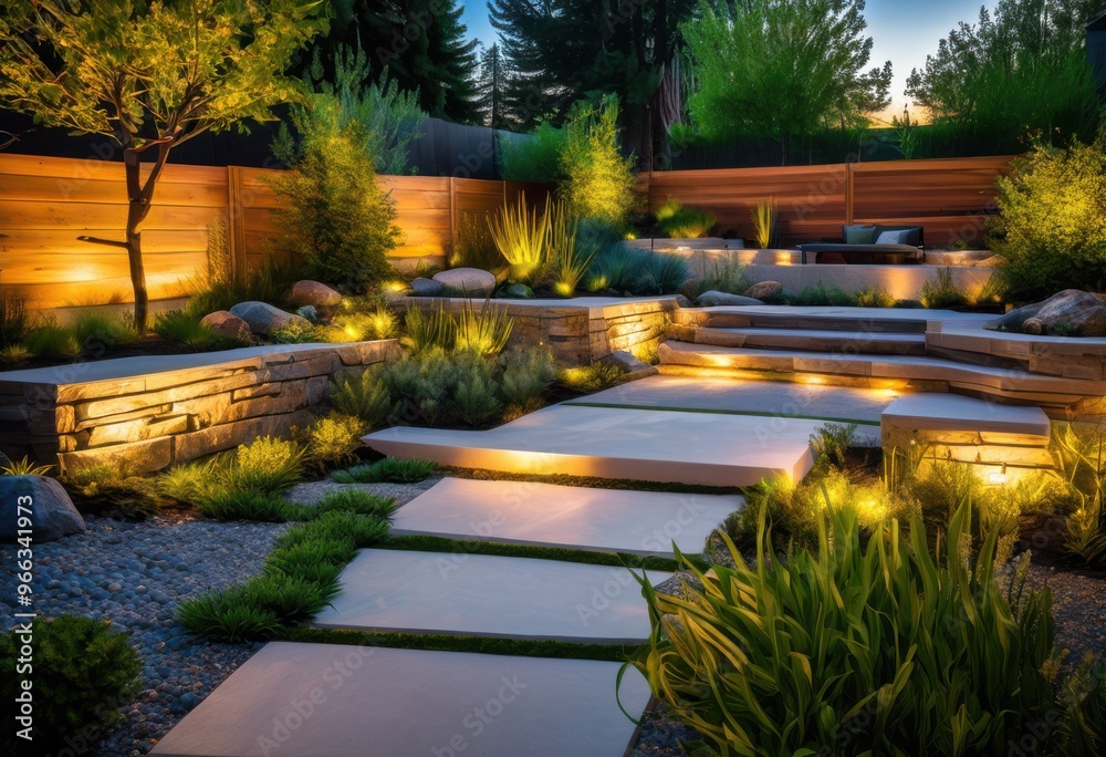 innovative garden designs featuring modern hardscape elements stylish ...