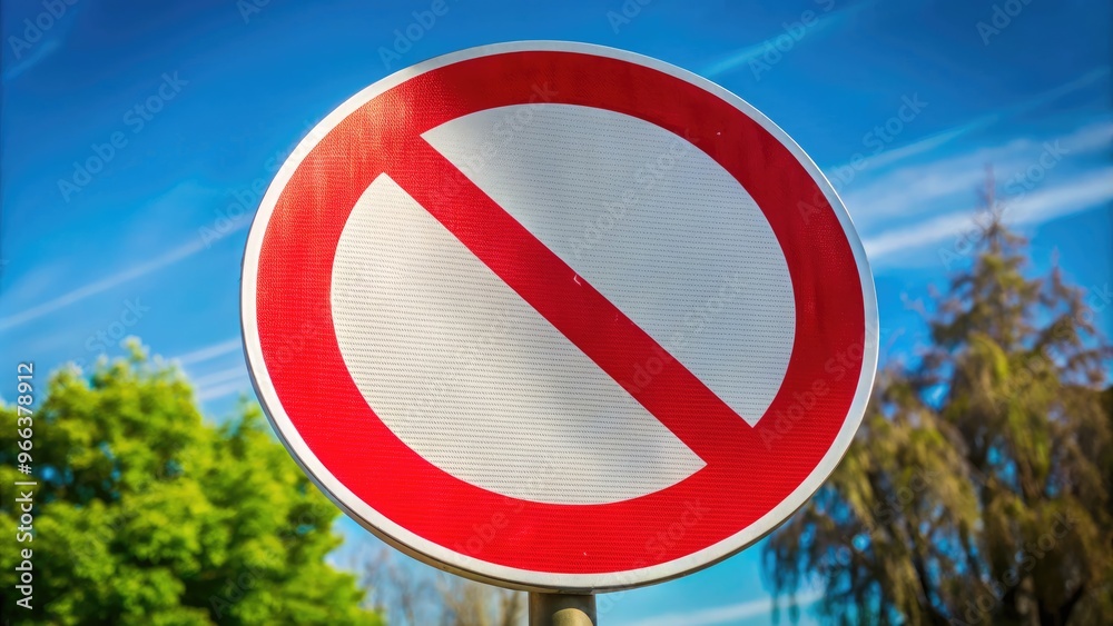 A Red Circle With A Diagonal Line Through The Middle, Signifying ...