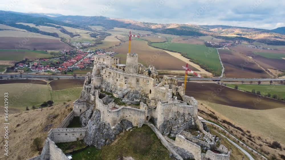 Magnificent 4K drone footage of Spiš Castle in Slovakia. Enjoy stunning ...