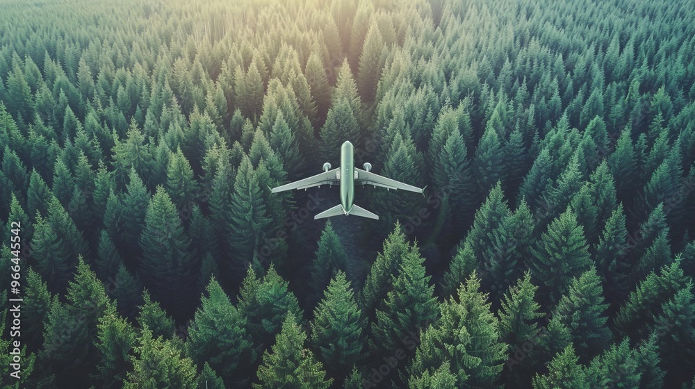 Eco friendly flight a light green aircraft powered by sustainable ...