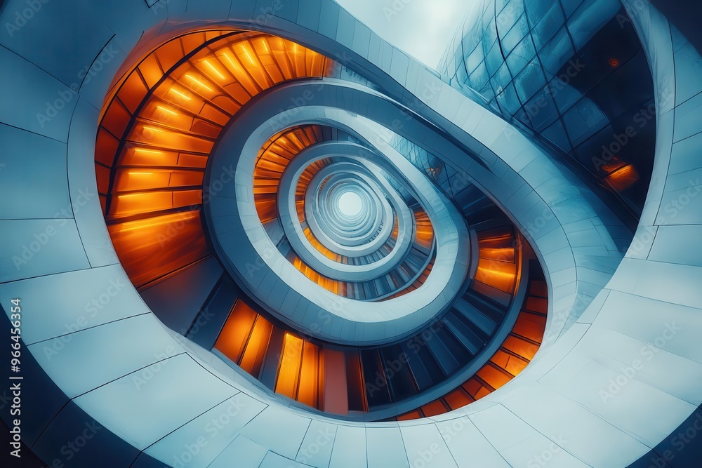 gravitydefying architectural marvel features a spiral staircase ...