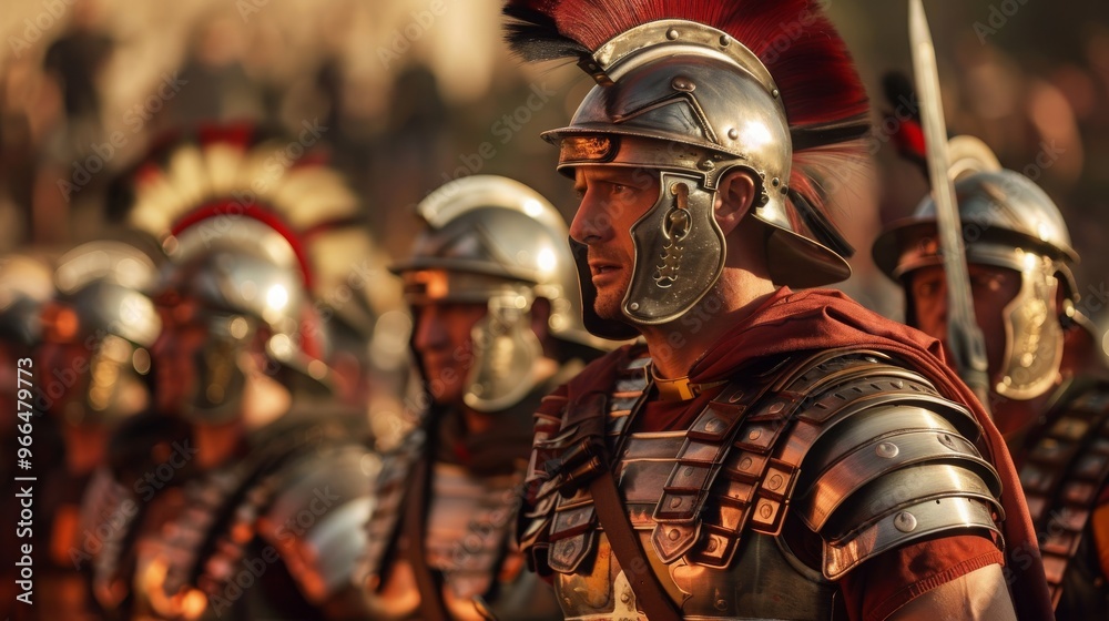 Roman Legionaries in Advanced Exoskeleton Armor, Merging Ancient Roman ...